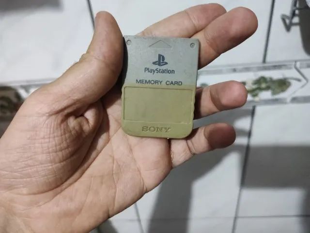 "memory card ps1 original" no Brasil