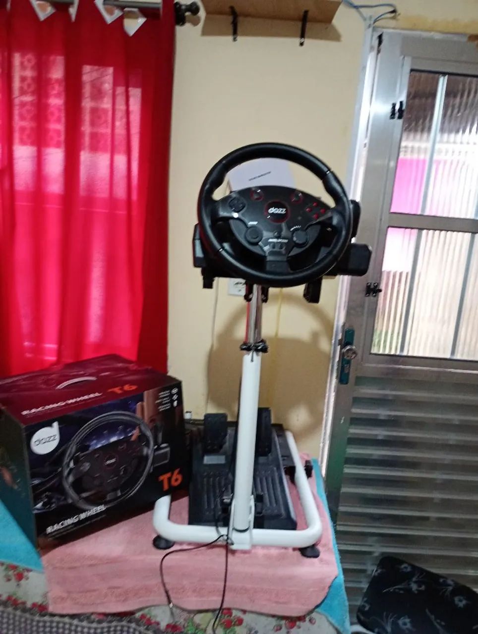 Volante T6 Dazz Racing Wheel - Experiência Imersiva! - Peças e ...