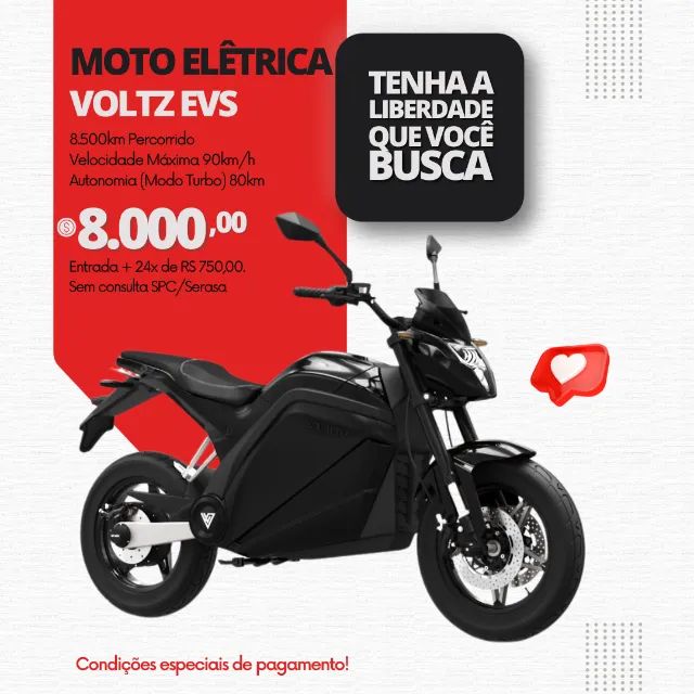Motos VOLTZ EVS 2021 no Brasil