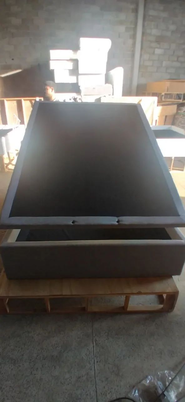 Cama Box baú casal 138x188 reforçada/ Novo/ Valor à vista de fábrica ...