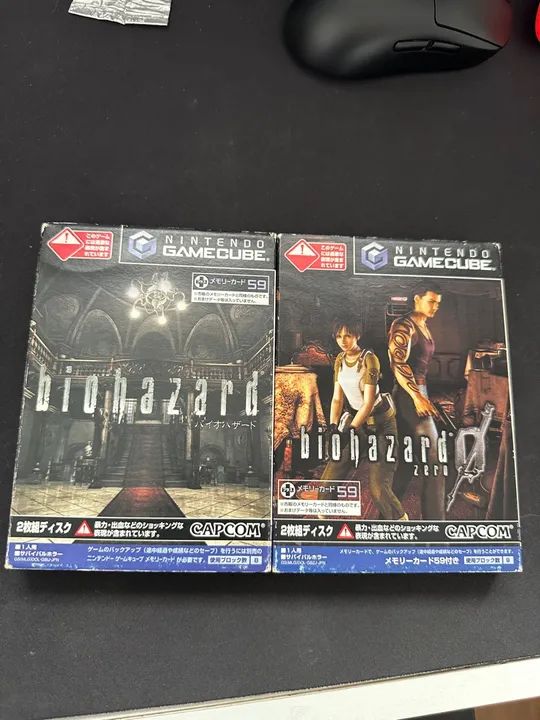 Nintendo Game Cube - Biohazard Zero e Biohazard Originais Japoneses ...