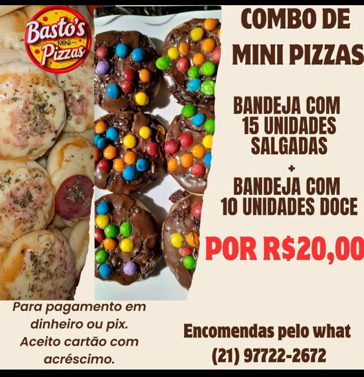 "mini pizza congelada" no Brasil