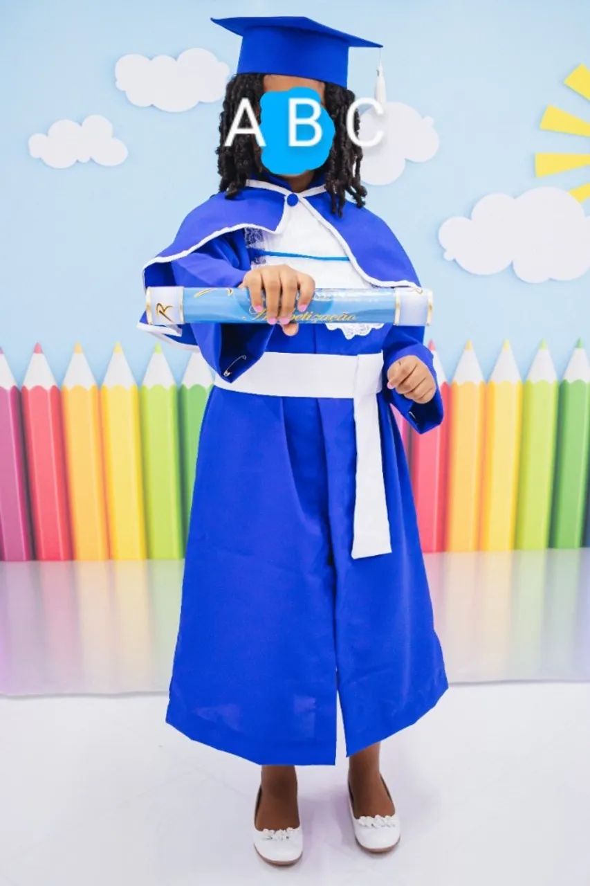 Aluguel de Becas infantil! Pelerine, Canudos infanti para formatura ...