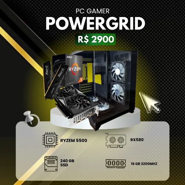 PC Gamer Power Grind - Ideal para Games, Streaming e Trabalho ...