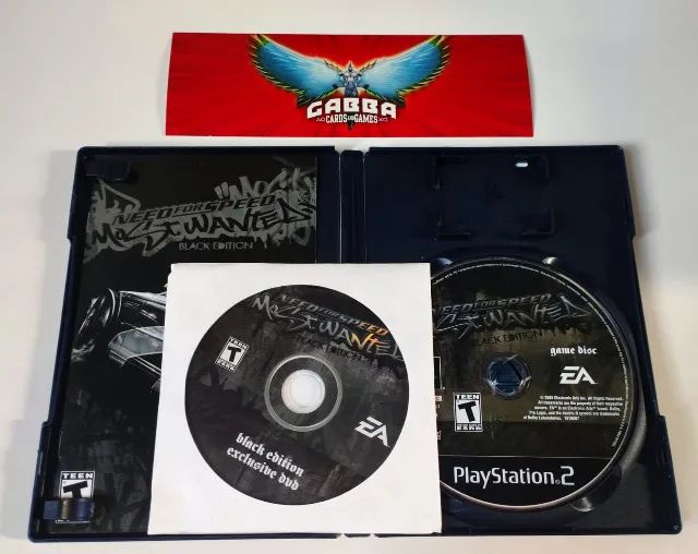 Need for Speed Most Wanted Black Edition PS2 Original Completo - Jogos ...