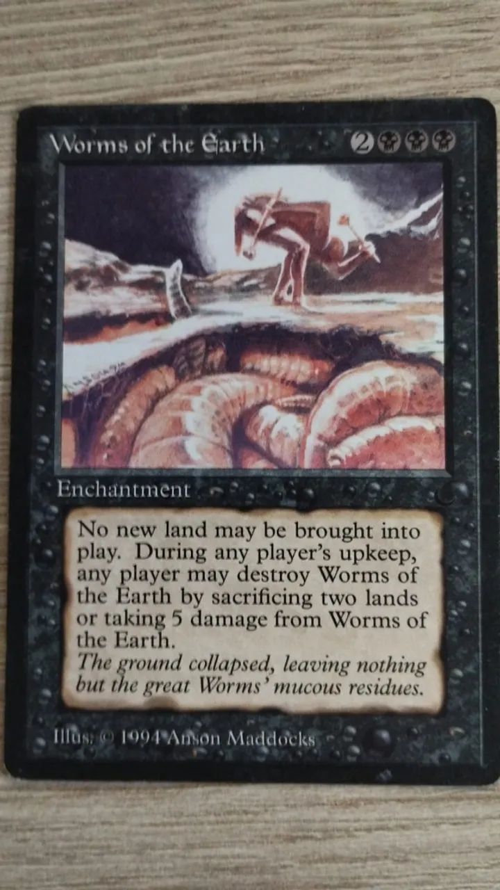 Carta Worms of the Earth - Magic the Gathering - Hobbies e coleções ...