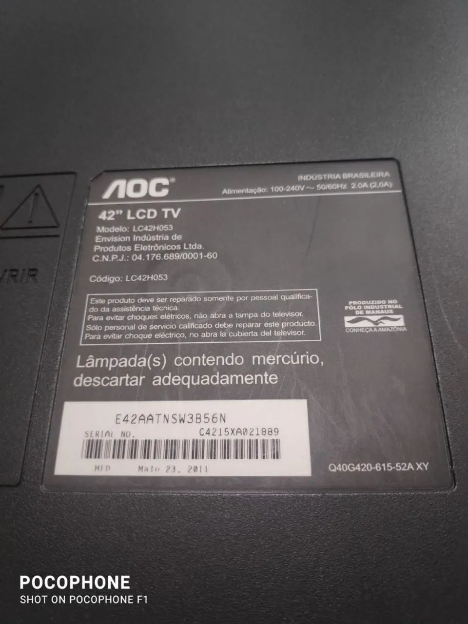 TV AOC 42'' LCD - TVs - Glaucia, Belford Roxo 1428091880 | OLX