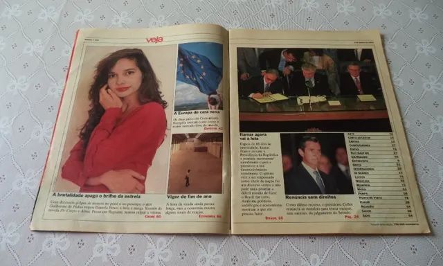 Revista Veja 6 Janeiro 1993. O Assassinato De Daniela Perez. Para Colecionadores - Hobbies e ...