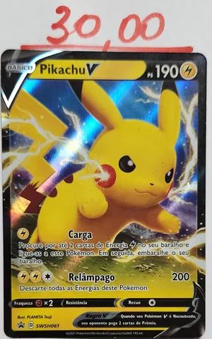 "carta pokemon pikachu" no Brasil