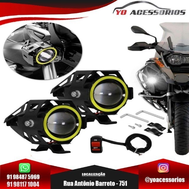 "farol angel eyes moto" no Brasil