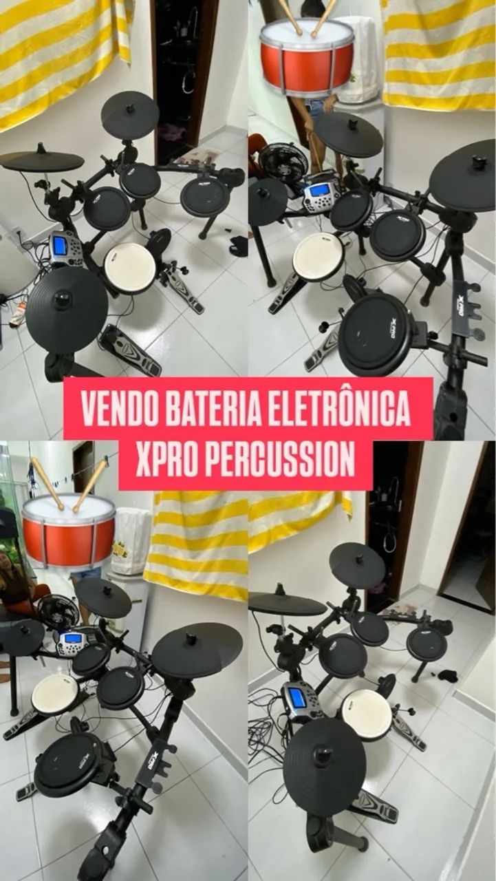 BATERIA ELETRÔNICA ELETRÔNICA X-PRO PERCUSSION - Instrumentos musicais - Malvinas, Campina ...