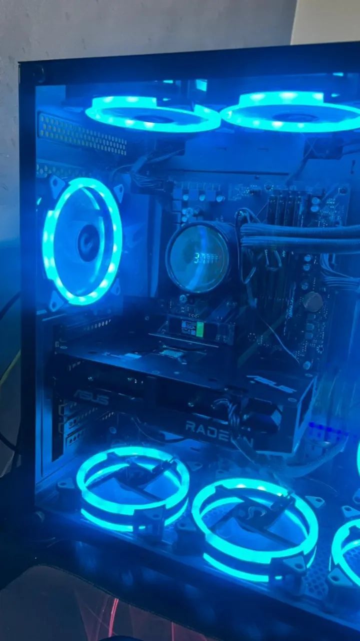 PC Gamer Ryzen 7 5700X + RX 6600 8GB + 32GB RAM + 1TB SSD + Water ...