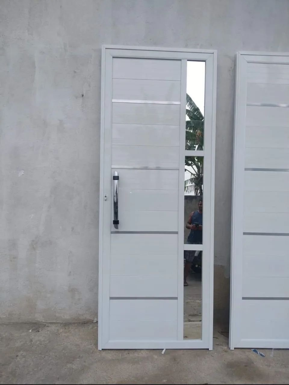 PROMOÇÃO PORTA LAMBRIL 210X80 COM PUXADOR DE ALUMÍNIO - Portas e ...