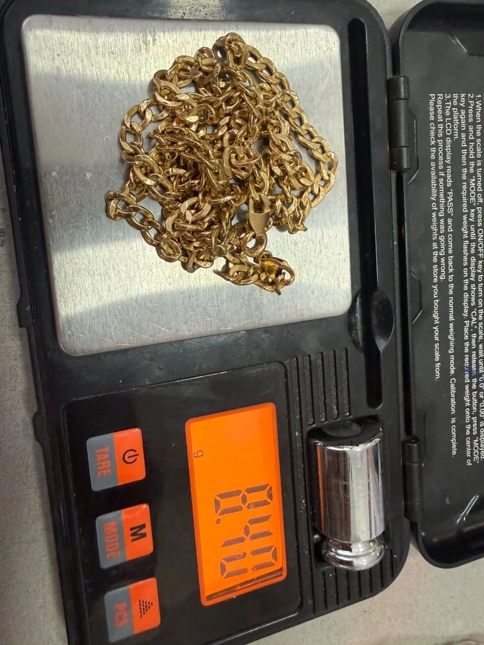 Corrente de ouro 18k 8.40g novo certificado garantia eterna Loja física ...