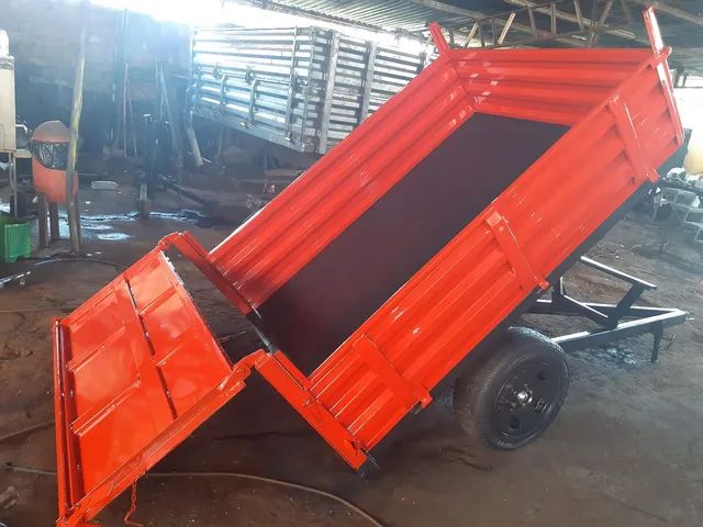 Carreta Agrícola basculante Hidráulica pra 3 toneladas e 7 toneladas ...