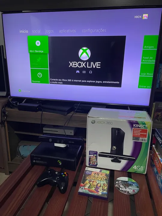 "xbox 360 slim 4gb" - Consoles de Vídeo Game no Brasil