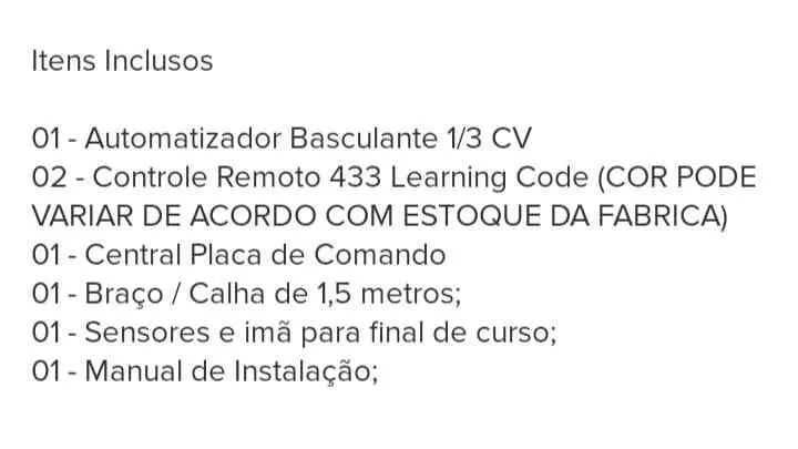 Motor Basculante - Portas e Janelas - Ricardo de Albuquerque, Rio de ...