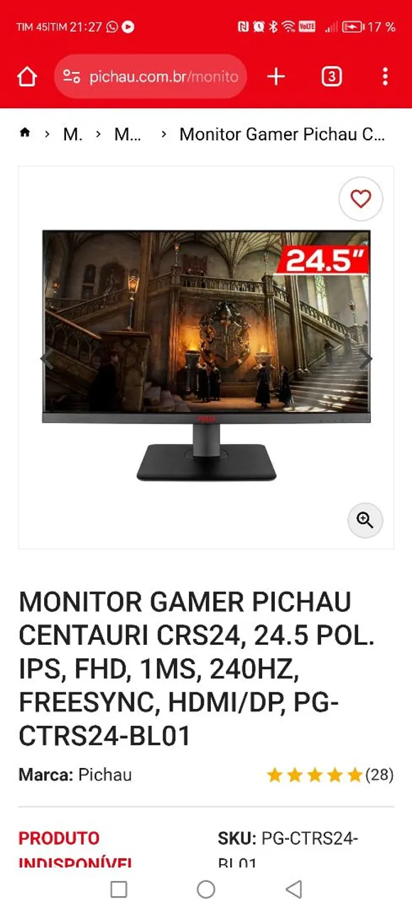 "monitor 240hz" - Monitores no Brasil
