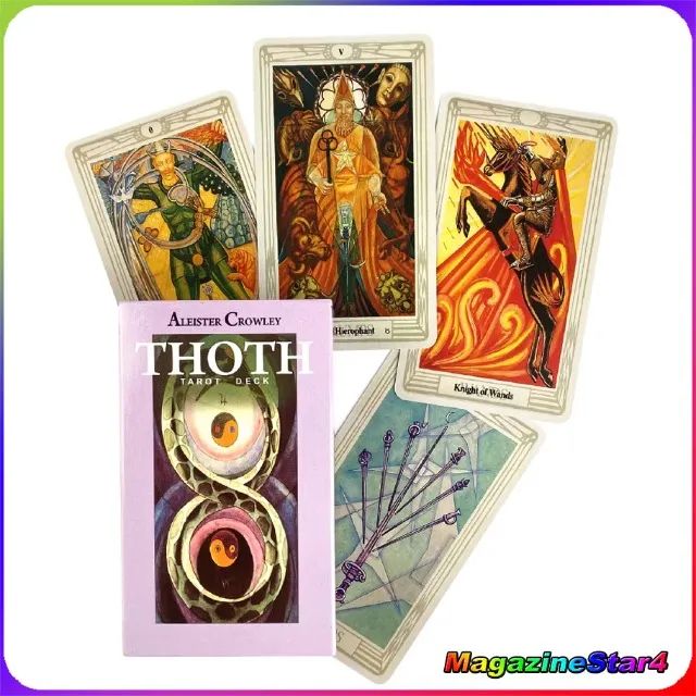 Cartas de Tarô Thoth Tarot Deck - Aliester Crowley - Baralho Oráculo 78 Cartas - Hobbies e ...