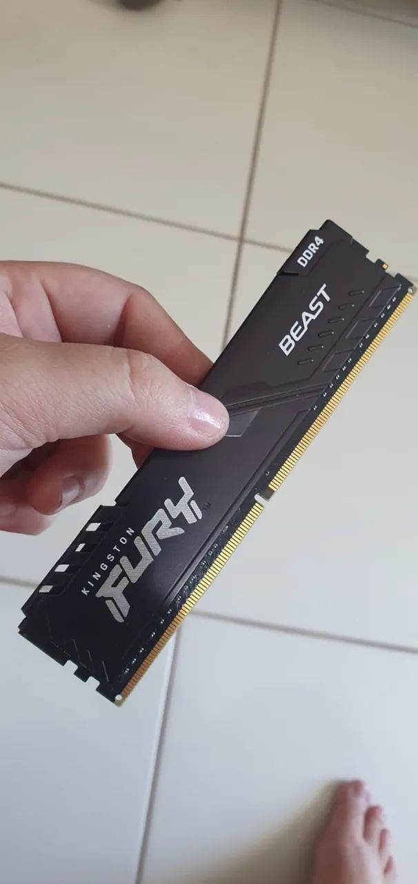 Memória RAM Kingston Fury Beast 32GB (2×16GB) DDR4 3200MHz CL16 ...