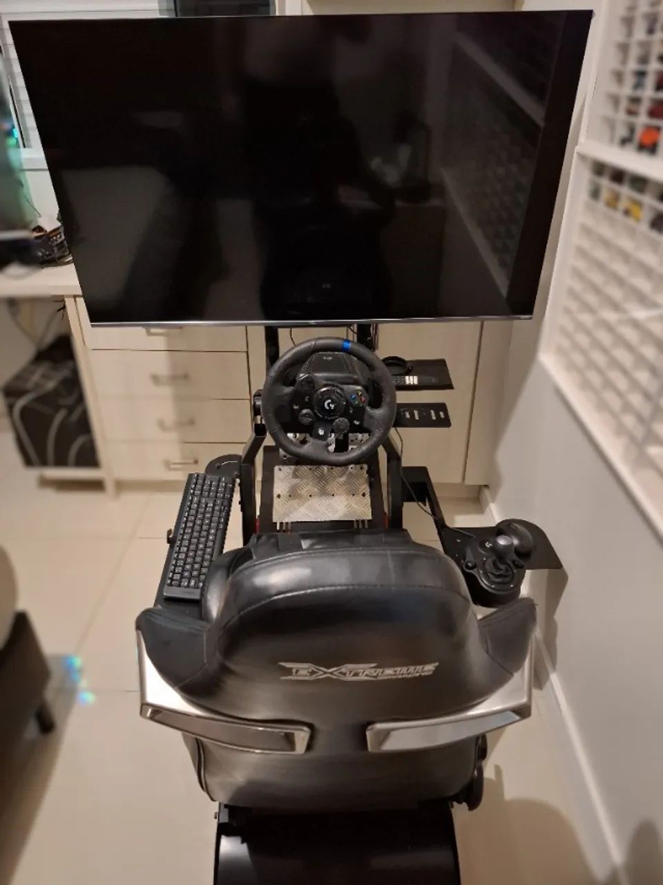 Cockpit Extreme Simracing + Logitech G923 - Peças e Acessórios de Vídeo ...