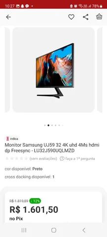 "monitor samsung 32 polegadas" no Brasil