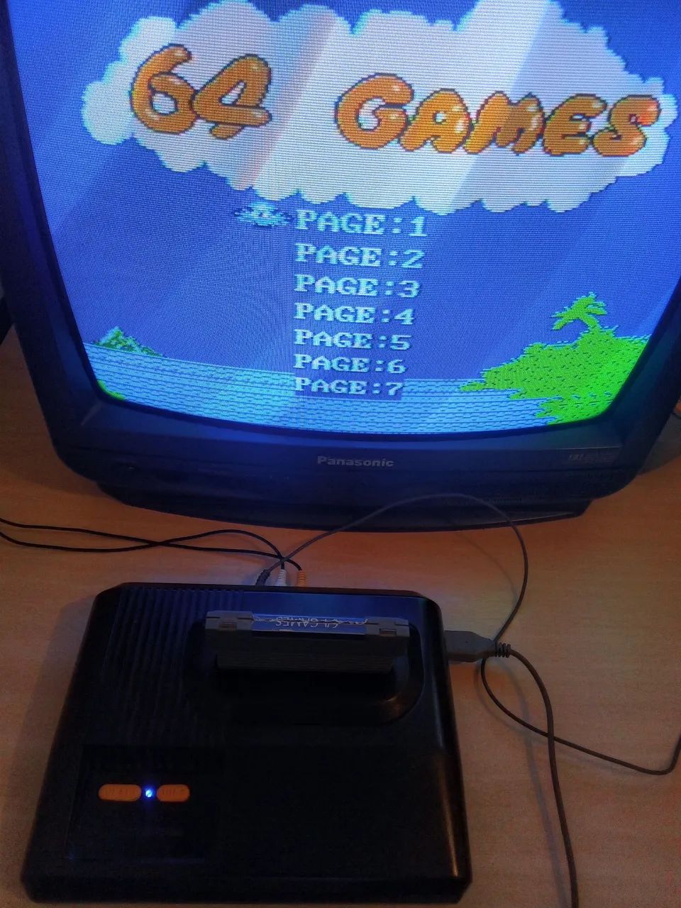 Dynavision com 1 controle 1 flash gun 2 cartucho (64,30 jogos) com ...