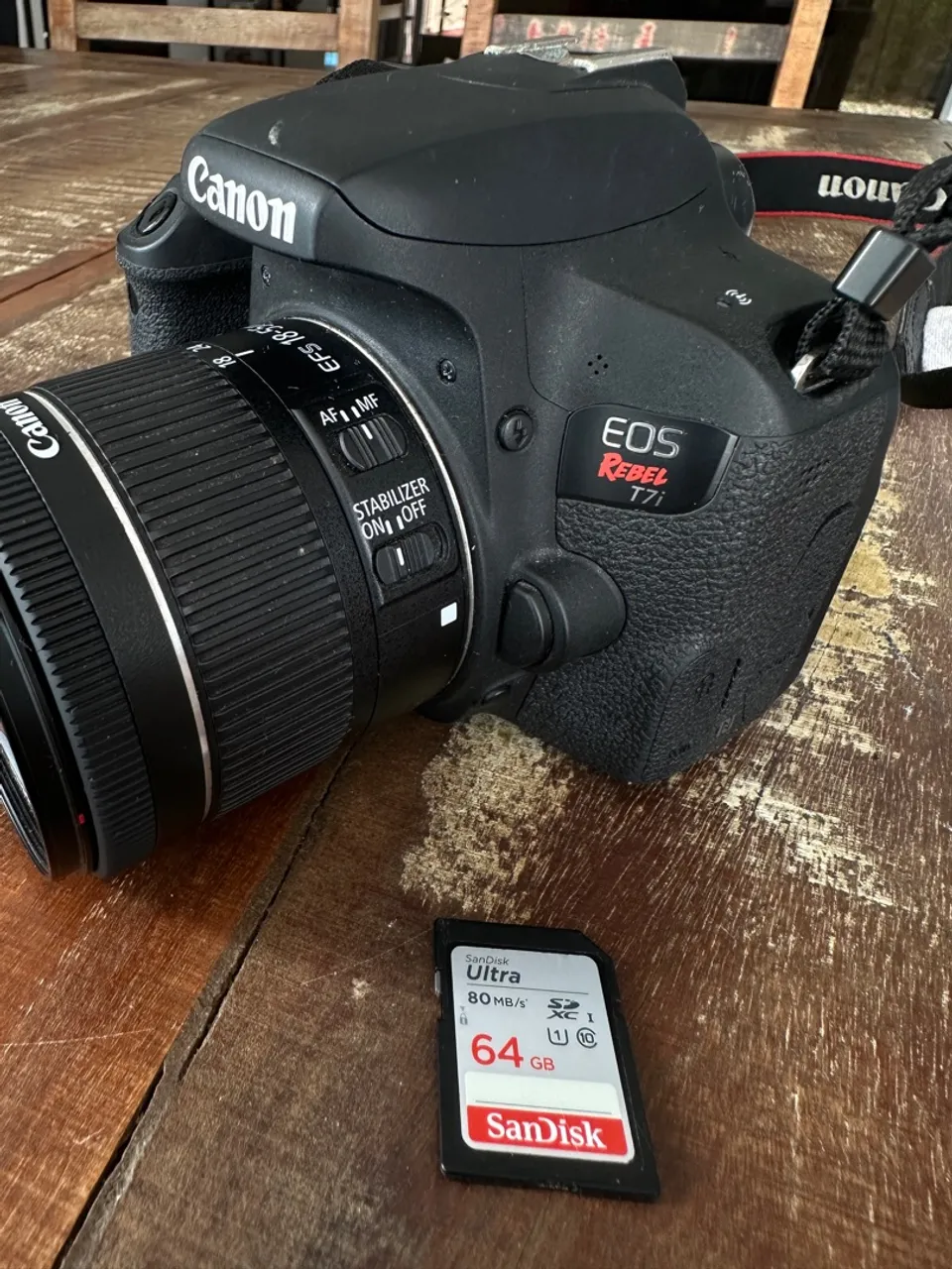 "canon t7i" no Brasil