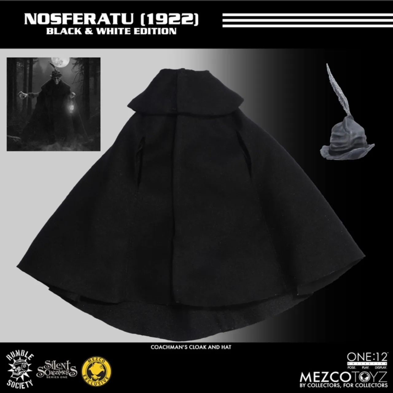 Mezco Nosferatu (1922) Black e White edition - Hobbies e coleções ...