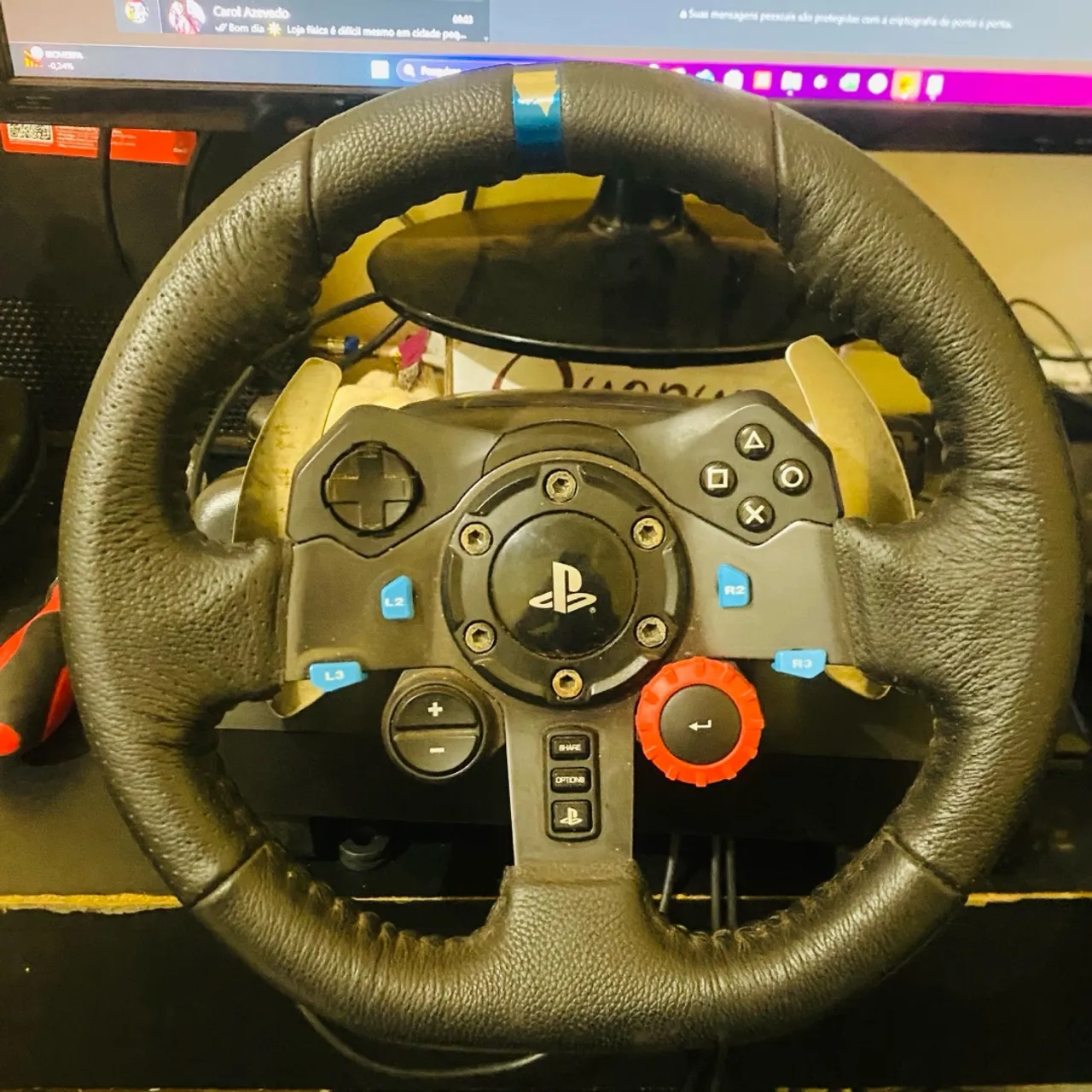 "volantes logitech" no Brasil