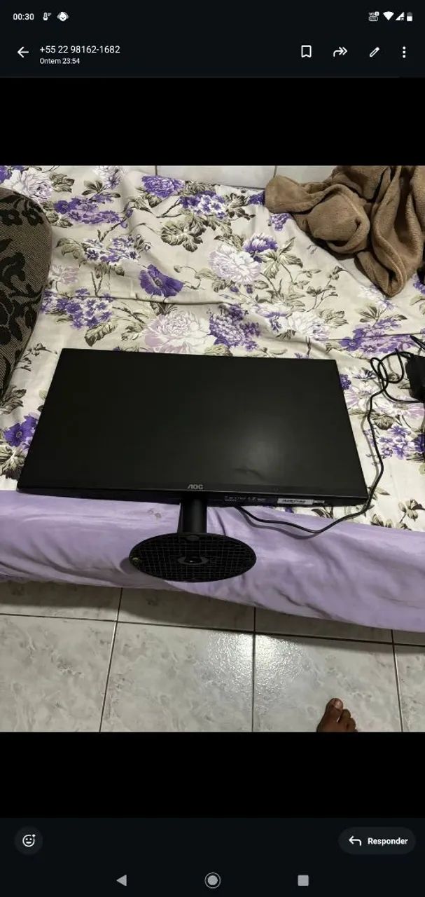 Monitor AOC 100 HZ - Monitores - Nossa Senhora de Nazareth, Araruama ...