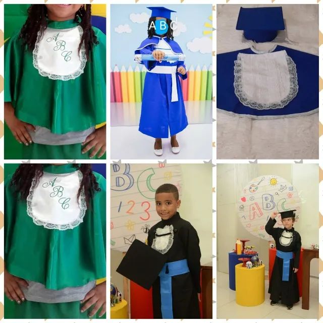 Aluguel de Becas infantil! Pelerine, Canudos infanti para formatura ...