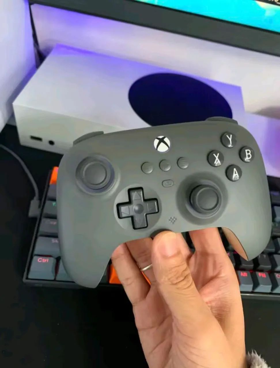 Controle 8bitdo Xbox Ultimate C + Gamepass Ultimate C - Cinza - Com cabo - Novo - Lacrado ...