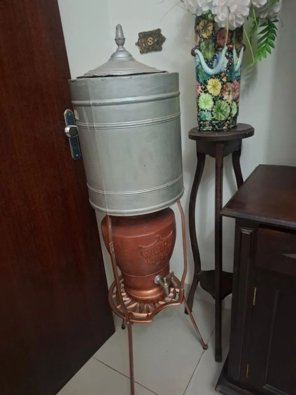 filtro fiel antigo bem conservado (com todas as peças) - Utensílios ...