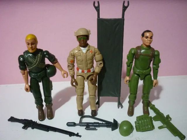 comandos em ação 1984 Dragon completo + arma pesada estrela gi joe lote ...