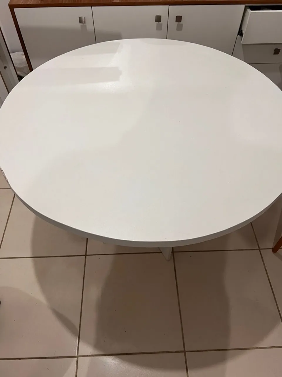 "mesa redonda branca" - Mesas no Brasil