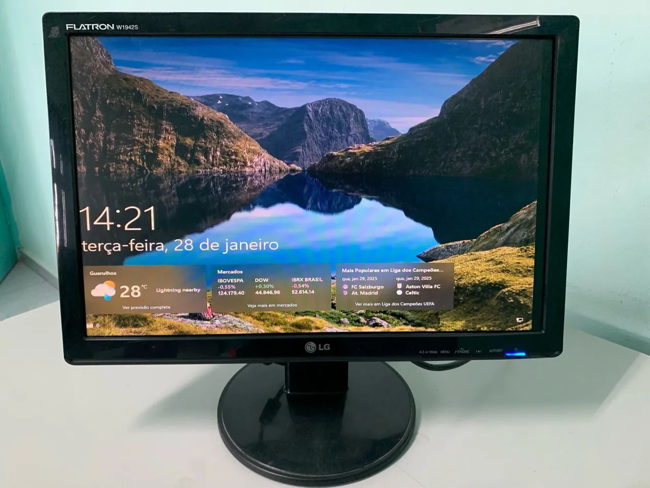 Monitor LG Flatron W1942S Funcionando Perfeitamente - Monitores ...