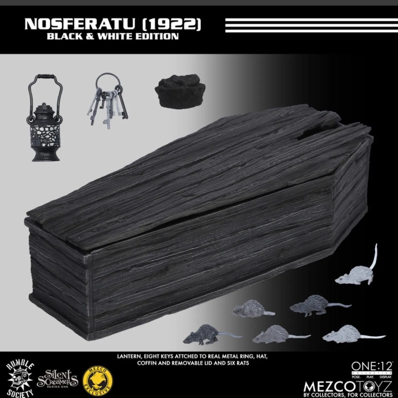Mezco Nosferatu (1922) Black e White edition - Hobbies e coleções ...
