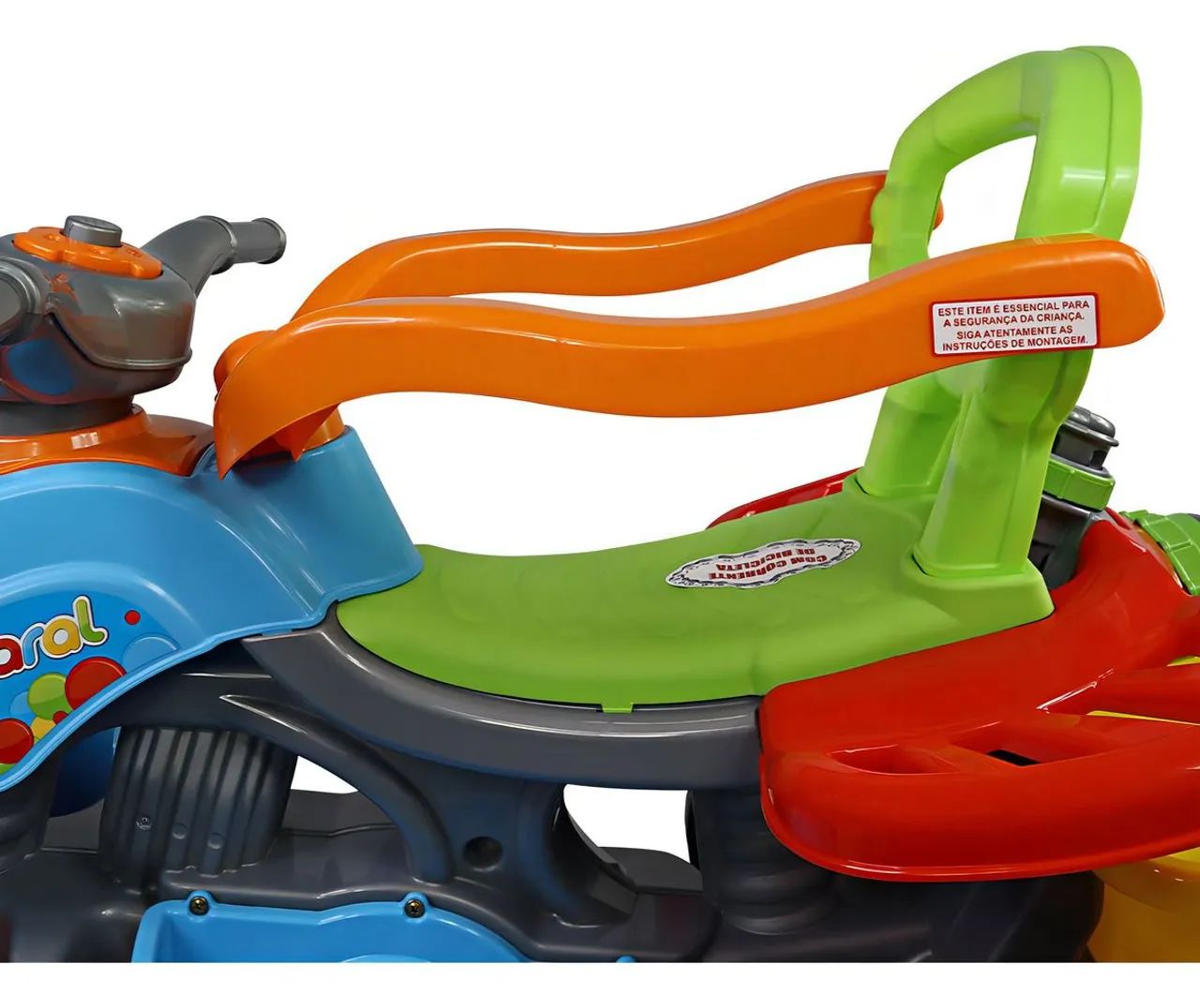 Carrinho De Passeio Infantil Quadriciclo Haste Pedal Maral Cor Colorido ...