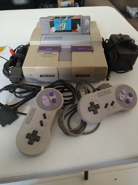 "super nintendo original" no Brasil
