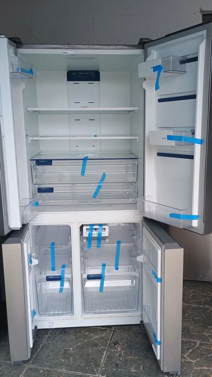 Geladeira dúplex Frost Free inox inverse Eletrolux 4 portas 590 lts ...