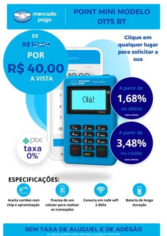 "leitor point mini" no Brasil
