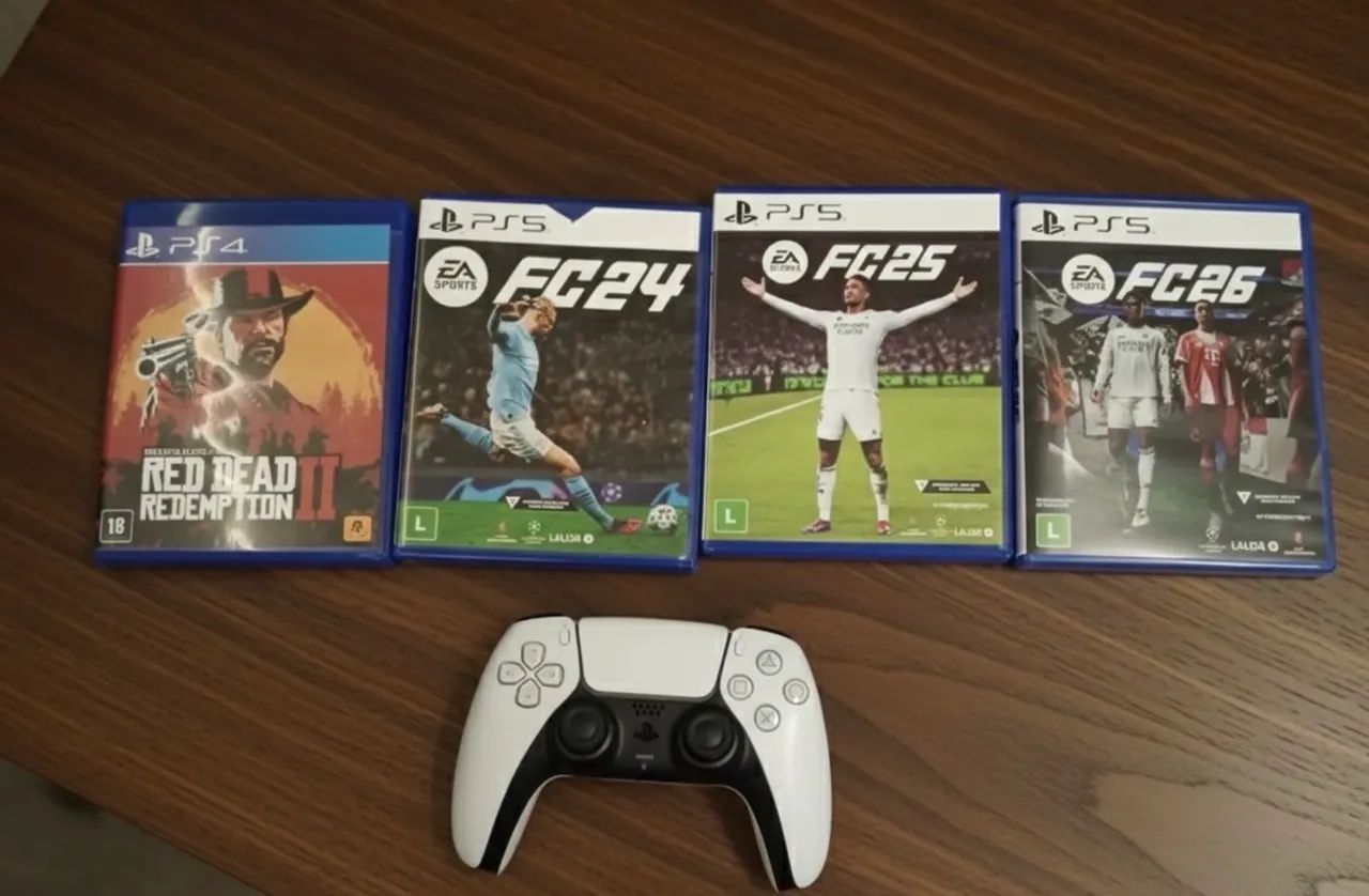 PlayStation 5 + 4 jogos - Consoles de Vídeo Game - Praia do Canto ...