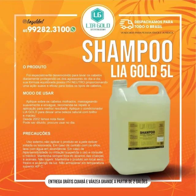 "shampoo 5 litros" no Brasil