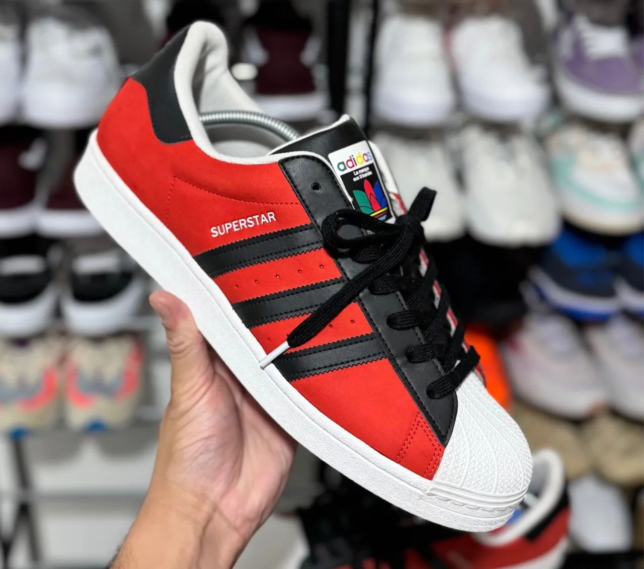 Tênis Adidas Superstar Red/Black Original - Calçados - Boqueirão ...