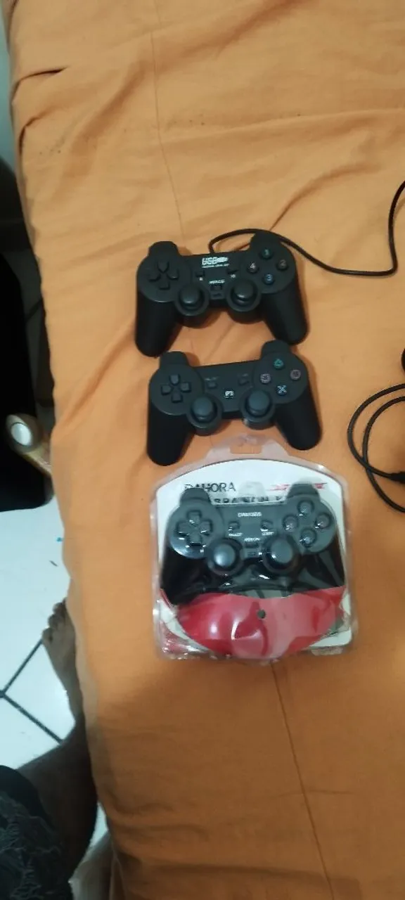 "controles de ps2 original" - Consoles de Vídeo Game no Brasil