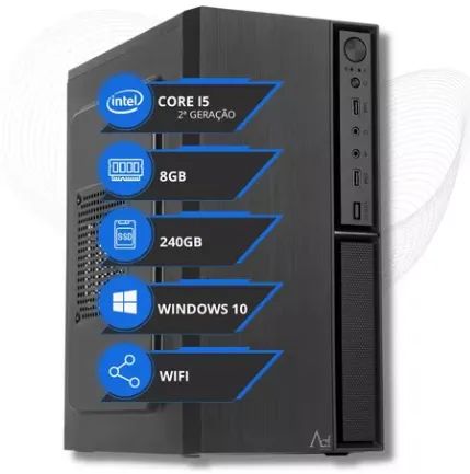 Pc Computador Cpu Intel Core I5 8gb Ssd 240gb + Wifi + Nfe - Computadores e Desktops - Centro ...