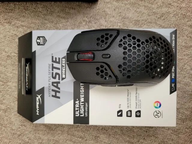 MOUSE GAMER SEM FIO HYPERX HASTE 6 BOTOES PRETO - Periféricos e ...