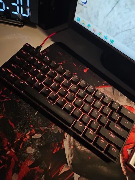 Teclado Mecânico Anne Pro 2 + Mouse HyperX Pulsefire Raid - Periféricos ...