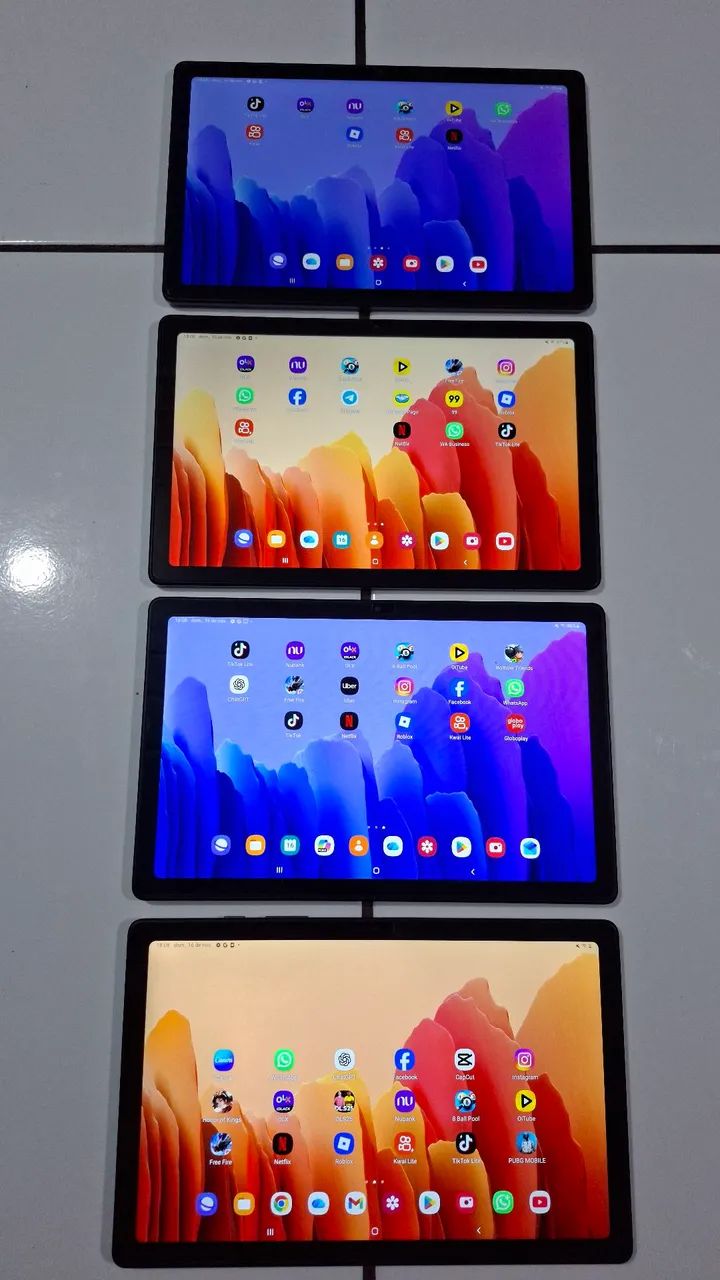 4 tablet samsung Tab A7 tela de 10 polegadas 64Gbs Net Wifi 600 CADA - Tablets e E-Readers ...